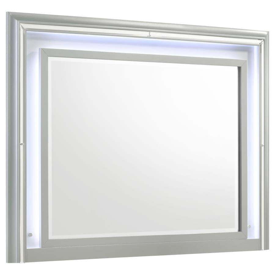 Viola Storage Bedroom Collection with LED Lights | Decorium Furniture