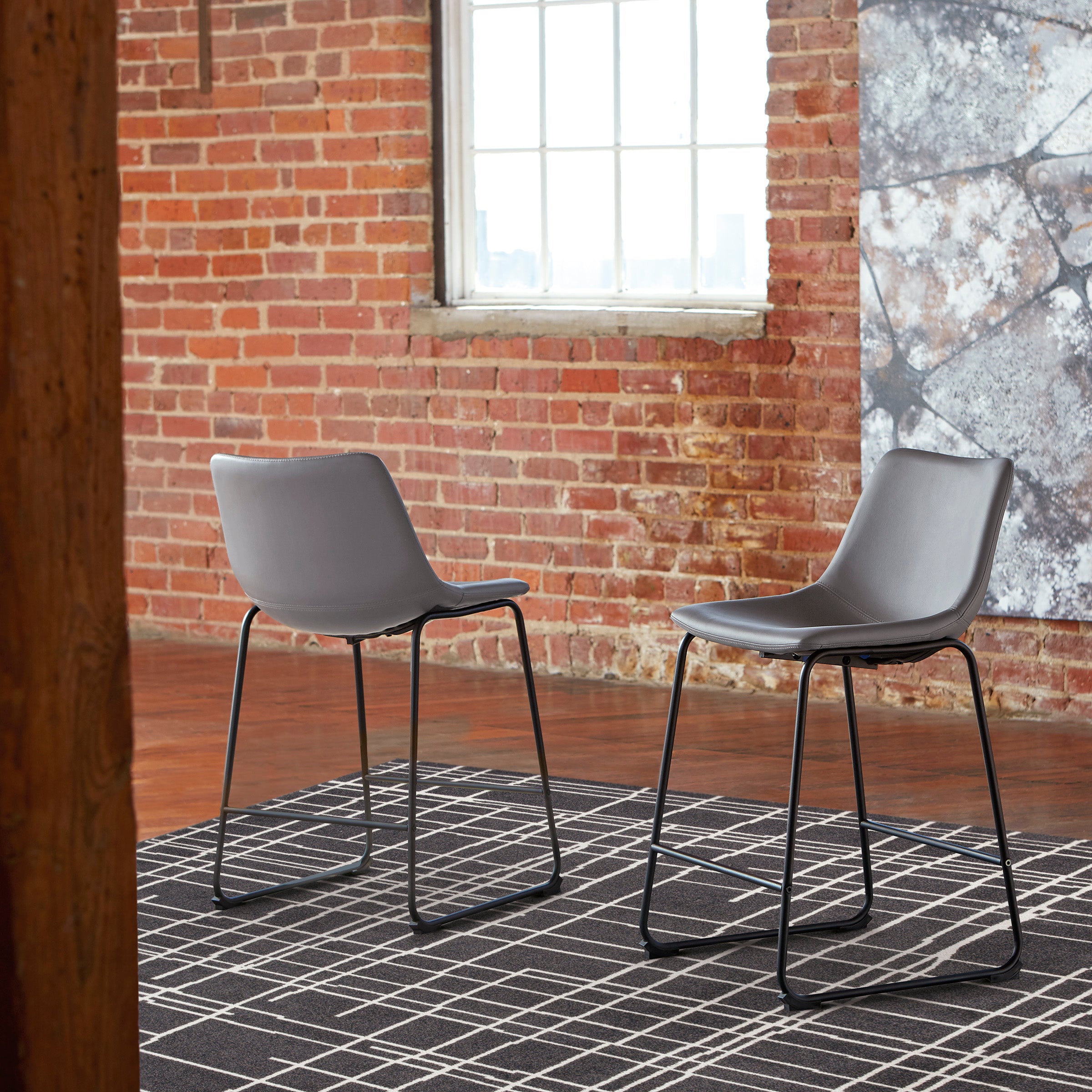 Cain Faux Marble Counter Height Dining Collection | Decorium Furniture